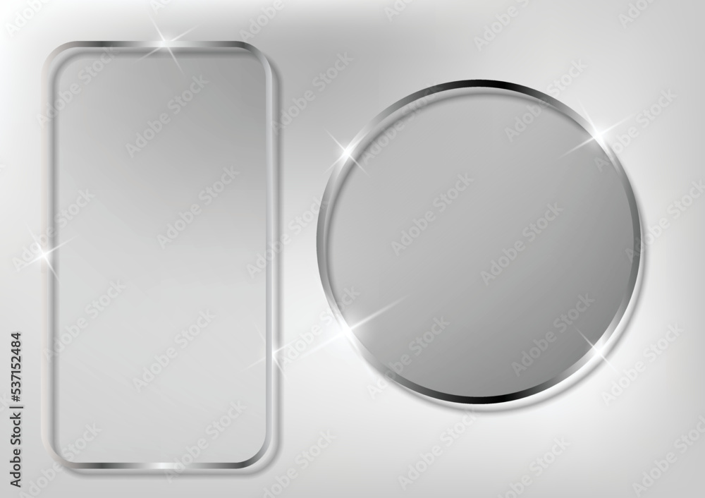 Glass with reflection effect in mockup style. Acrylic and glass texture ...