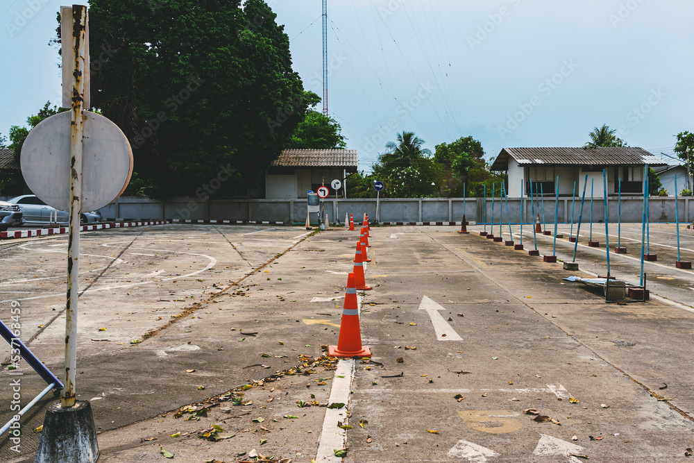 Driving test and training area with simulate test for driving license ...