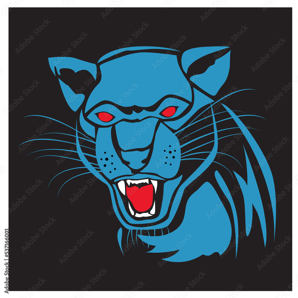 Panther illustration. panther logo ,art, icon , symbol, panther line ...