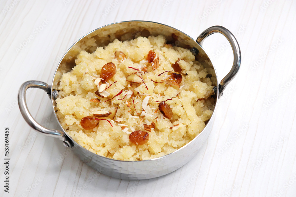 Rava Sheera or Suji ka halwa, shira is an indian sweet dish, made with ...