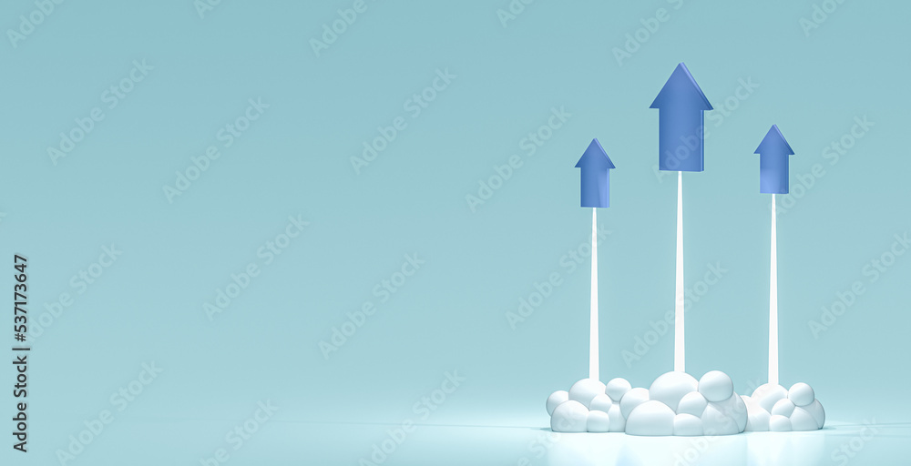 rocket rapid growth of economic indicators. economic and financial ...