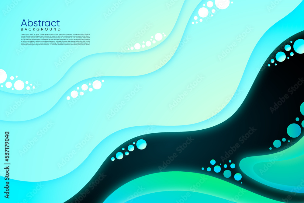 Abstract Liquid Blue Color Background Wallpaper Design Stock Vector ...