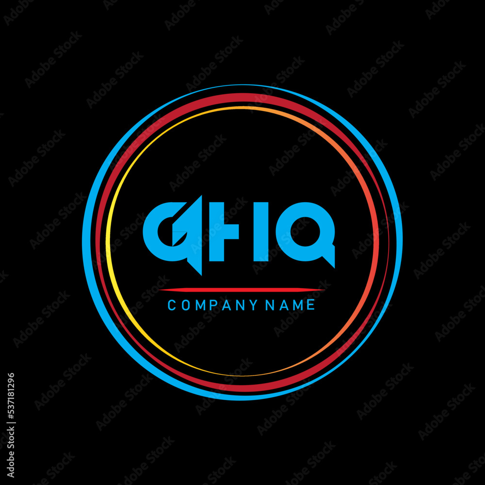 G H Q letter .GHQ simple logo for company .letter monogram logo design ...
