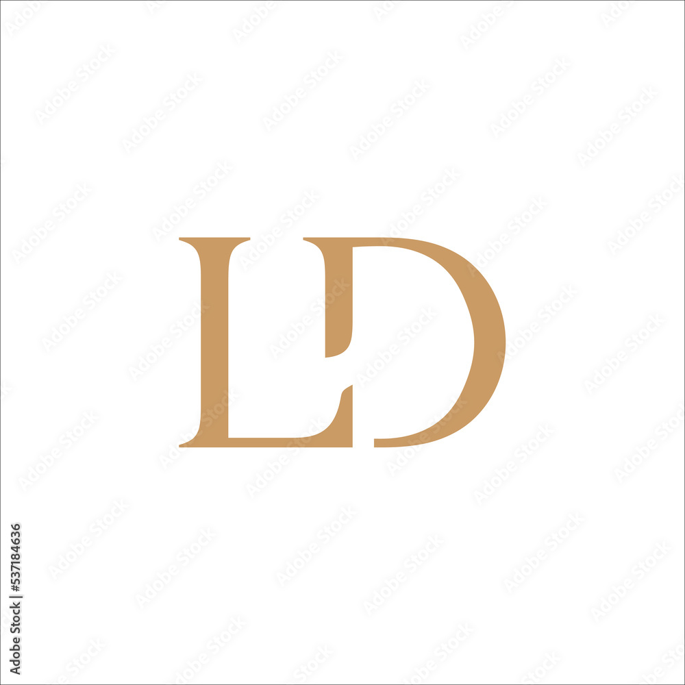 initial LD luxury logo vector Stock Vector | Adobe Stock