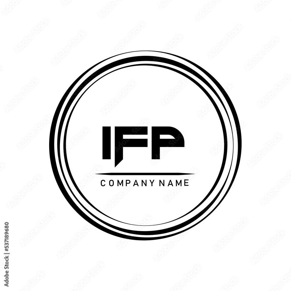 Design of the IFP letter logo. IFP letter logo design. IFP Letter logo ...