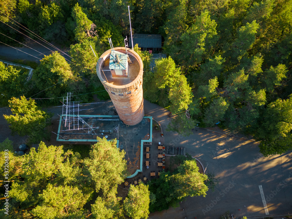 Pyynikki observation tower built in 1929 in the city of Tampere ...