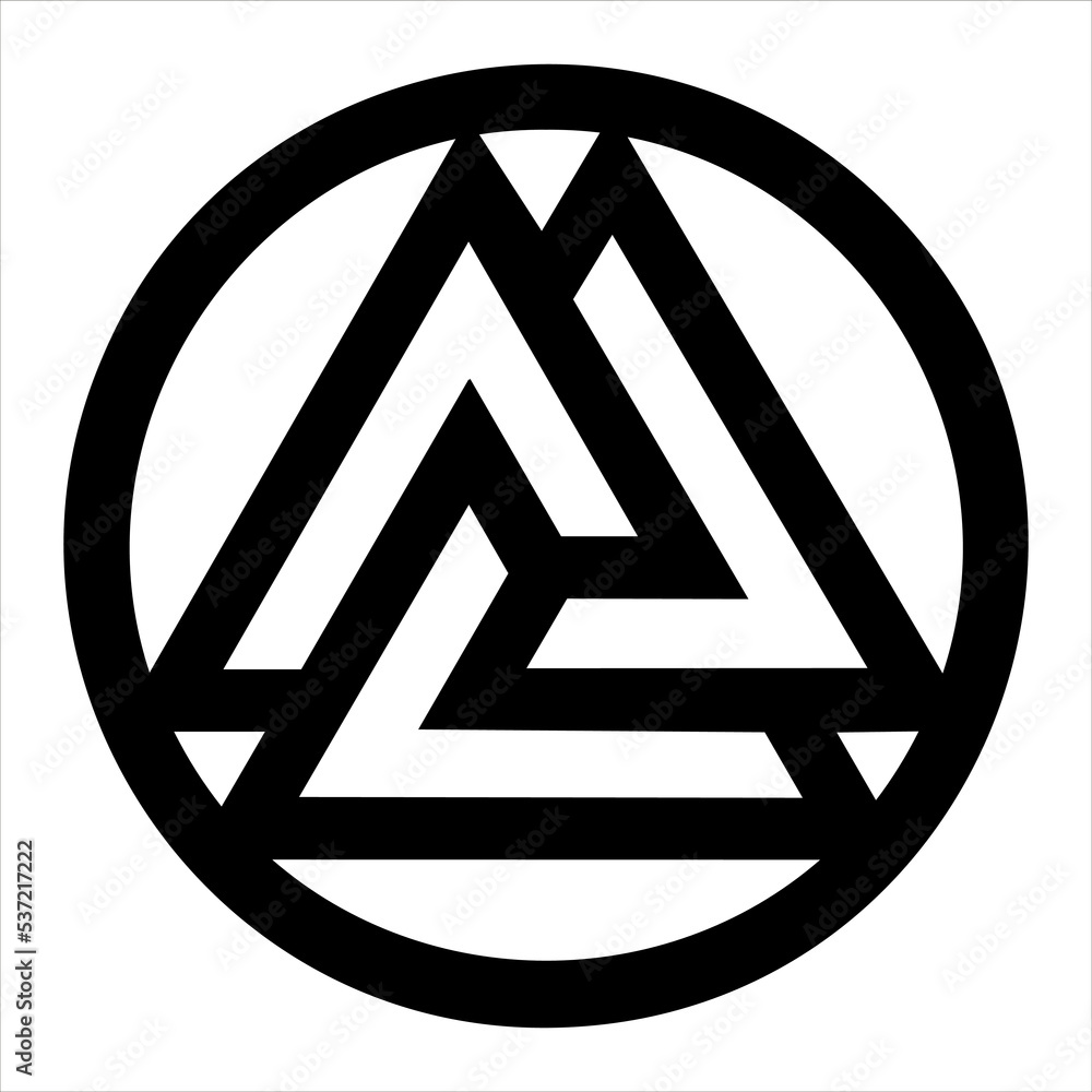 Valknut, Hrungnir heart, Wotans knot, Odin, Godfather, symbol, Celtic ...