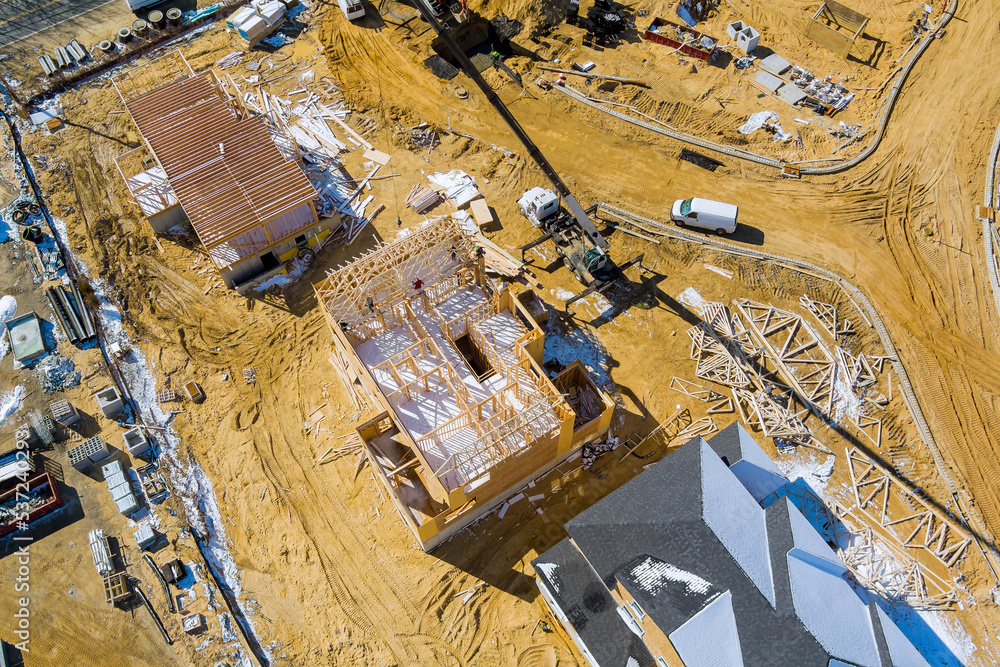 There is new subdivision being developed with unfinished neighborhoods ...