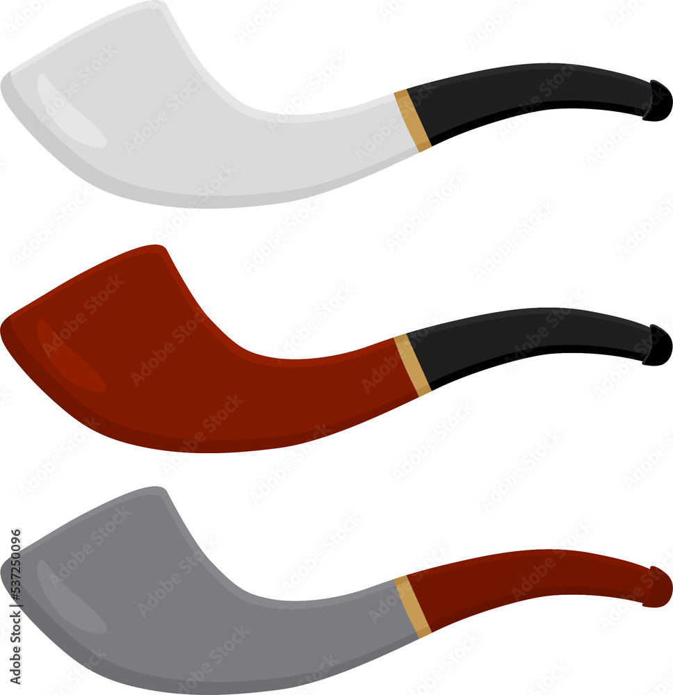 big set different types smoke pipes different size for tobacco Stock ...