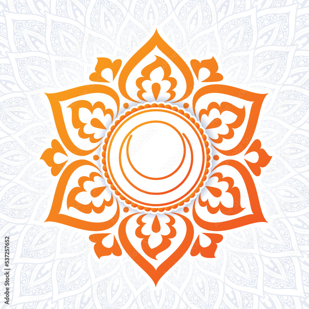 Swadhisthana chakra colorful symbol icon. Sacral Chakra. Stock Vector ...