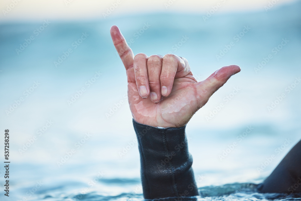 Shaka Sign Surf