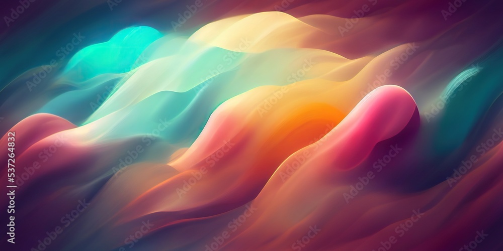 Smooth liquid flow with vibrant wavy patterns and soft texture Stock ...