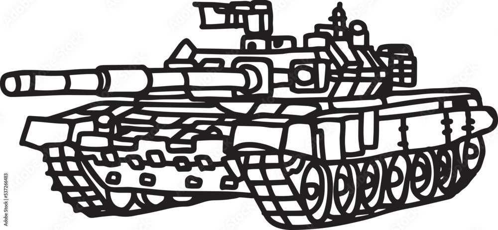 Tank vehicle closeup vector drawing illustration tanker transportation ...
