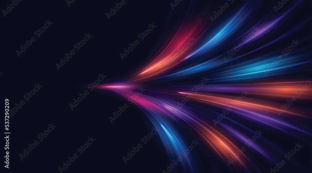 Modern abstract high-speed movement effect. Futuristic dynamic motion ...