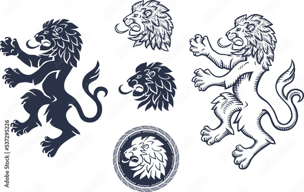 Medieval Lion Head