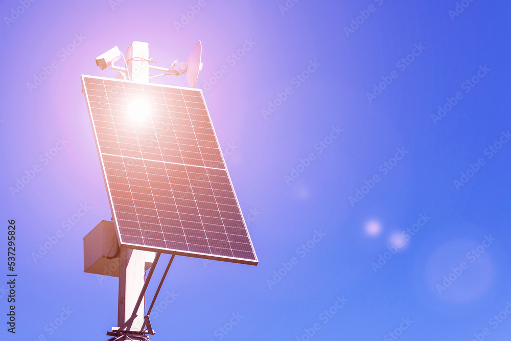 Solar panel using Solar Energy for cctv Camera. CCTV Surveillance ...