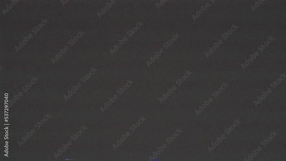 VHS splash screen. The gray background of the Retro TV screen. Shaking ...