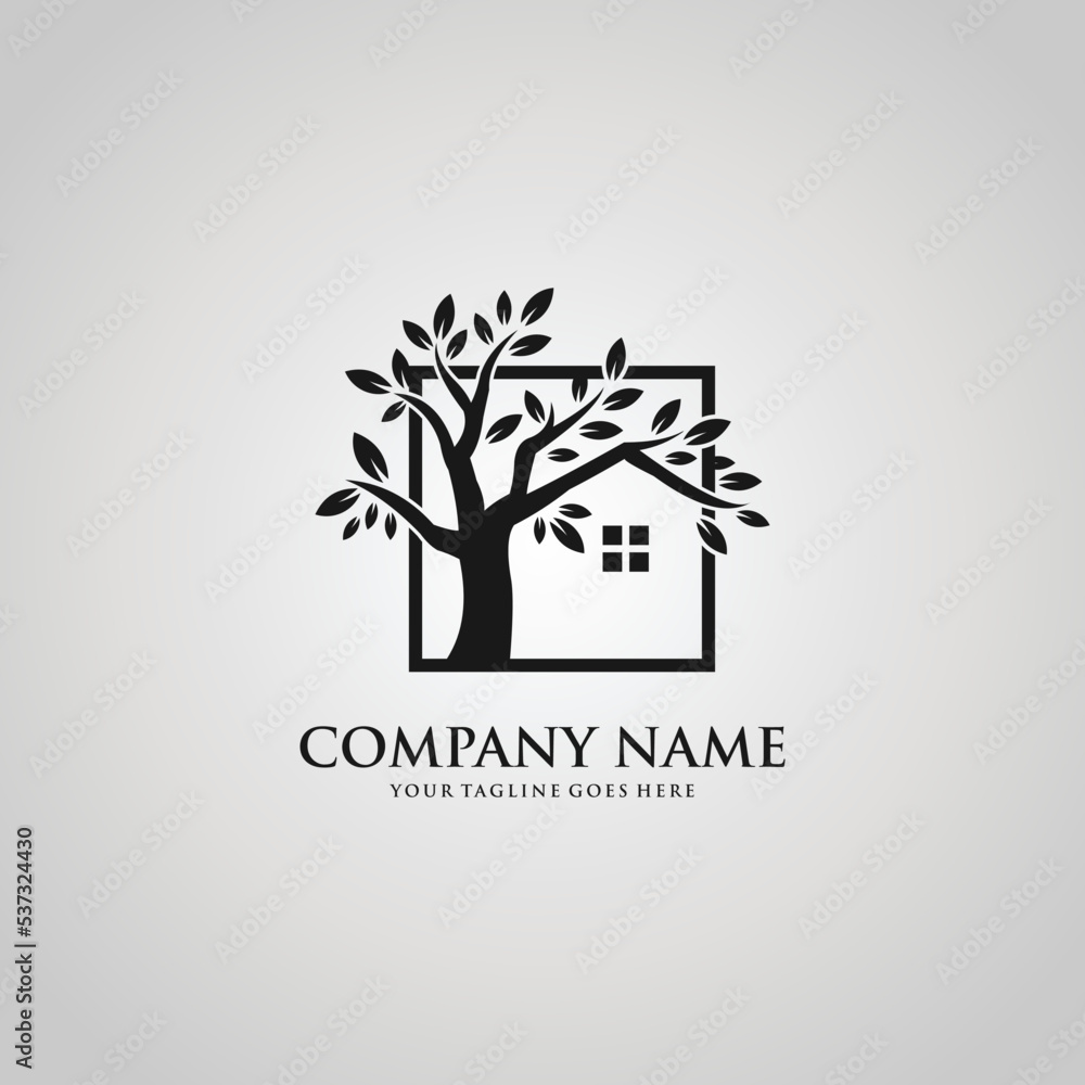 Tree House business logo vector, Brand Identity Logos design, modern ...
