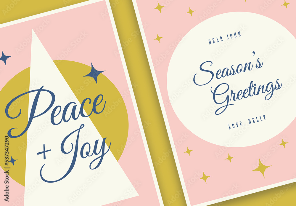 Holiday Greeting Card Stock Template | Adobe Stock