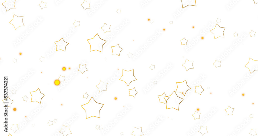 Image of stars falling over white background Stock Illustration | Adobe ...