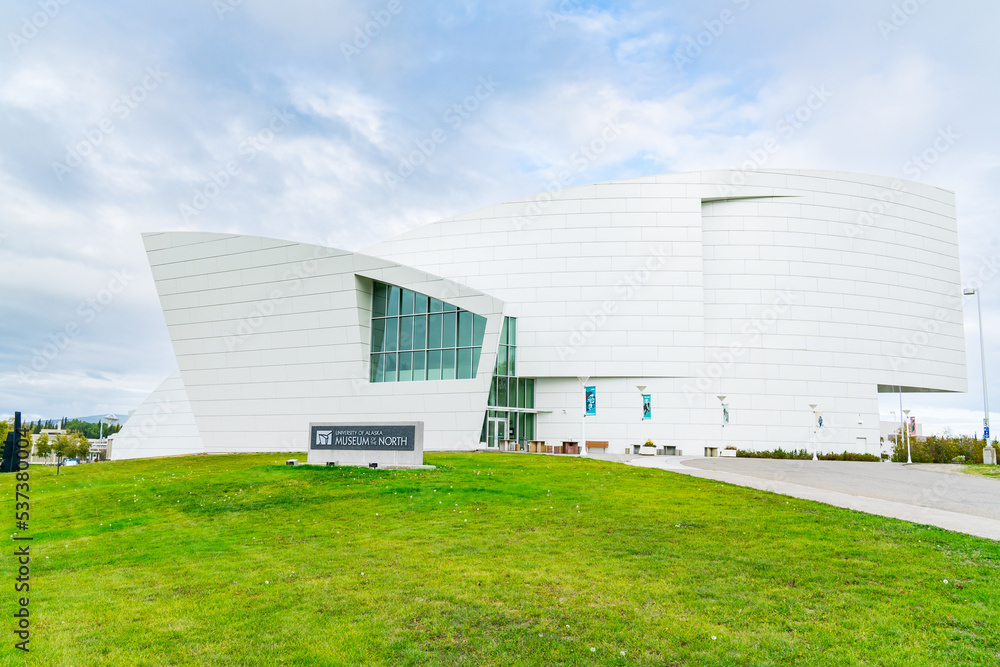 Fairbanks, Alaska - August 28, 2022: Exterior of the Museum of the ...