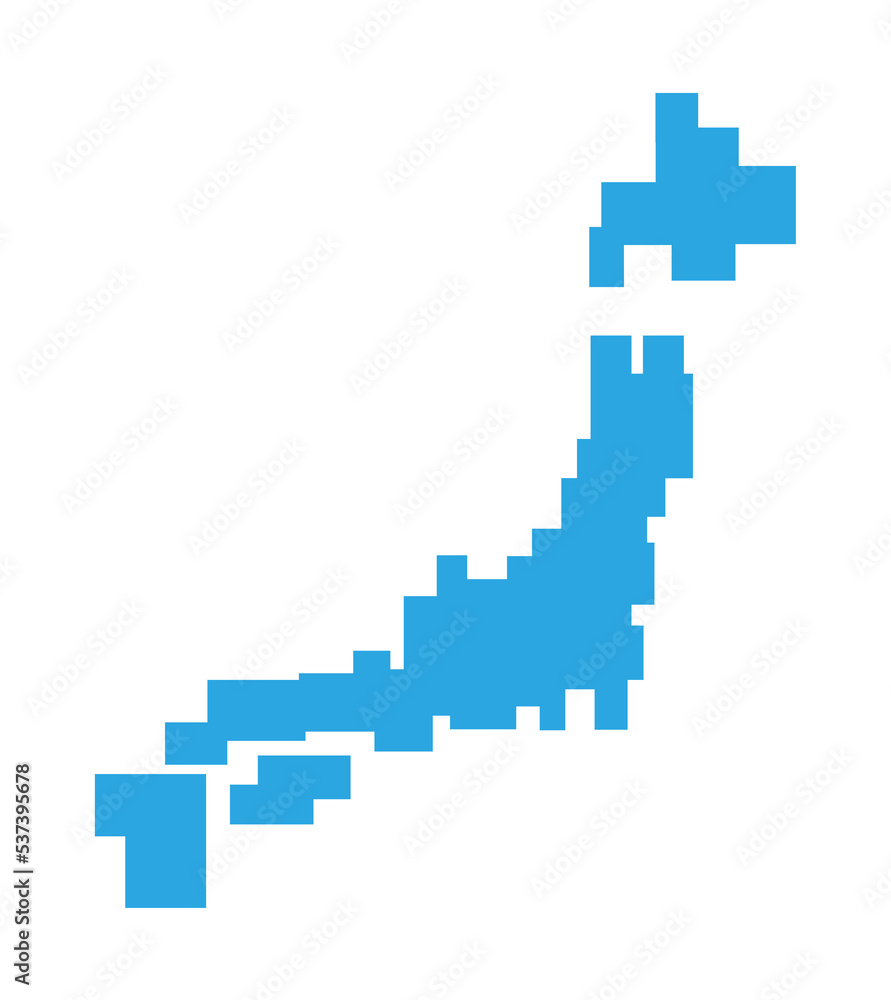 Japan's map PNG Stock Illustration | Adobe Stock