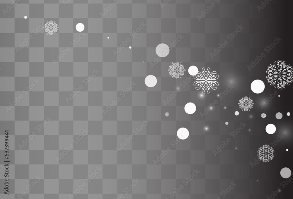 Gray Snow Vector Transparent Background. magic Stock Vector | Adobe Stock