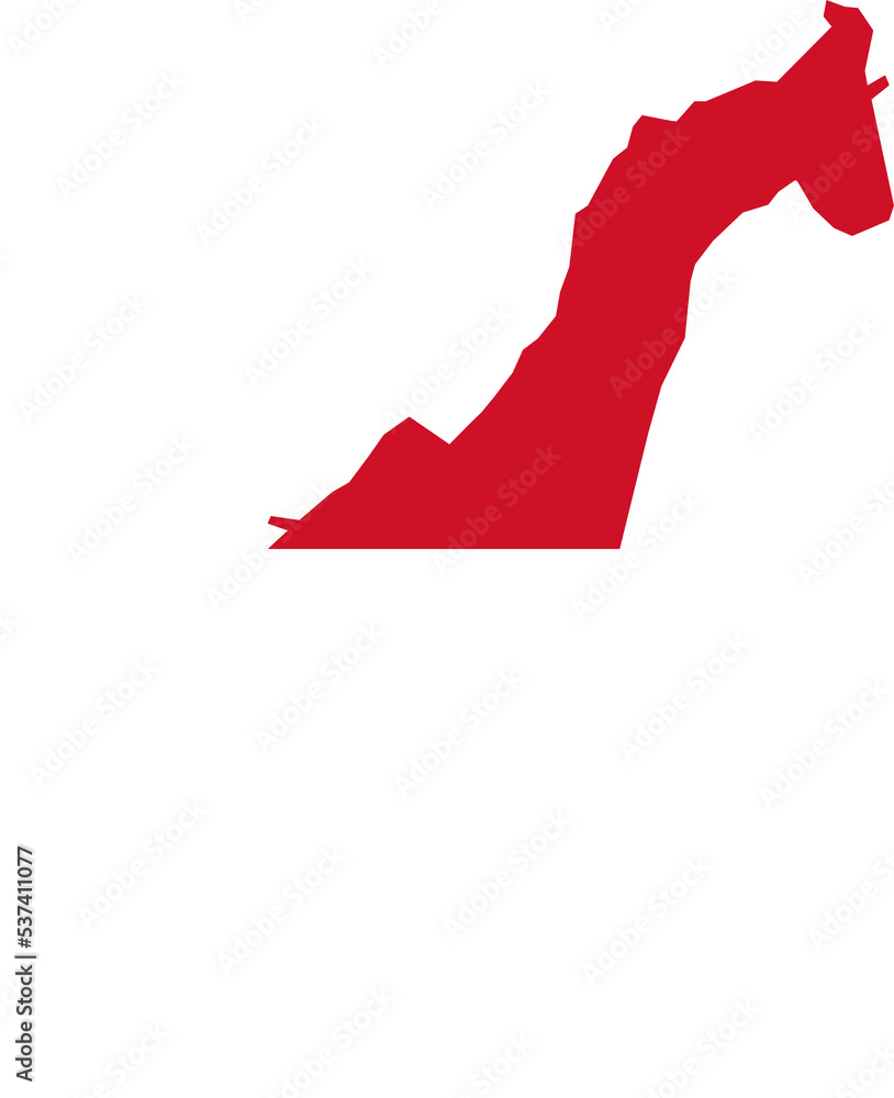 Monaco Map Flag. Monacan Border Boundary Country Shape Nation National ...