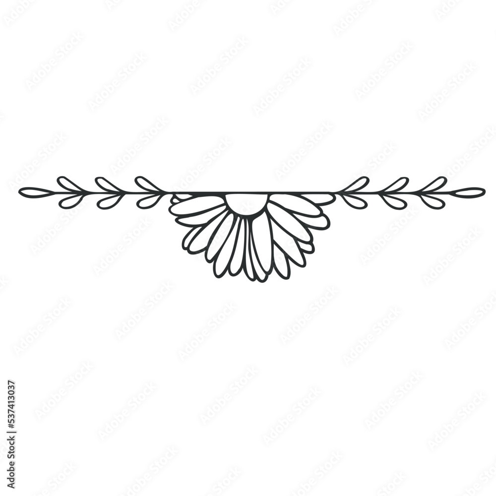 Daisy Border Cut File Stock Vector | Adobe Stock
