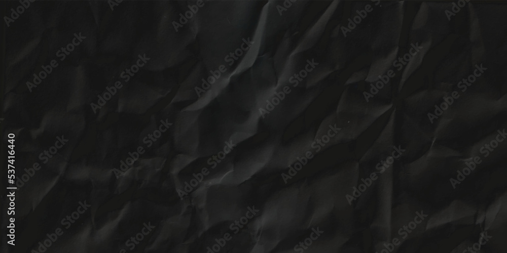 Black crumpled paper texture background. Stock Vector | Adobe Stock