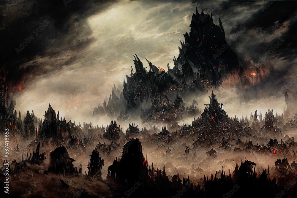 Fantasy battle war illustration art digital artwork dark sci-fi epic ...