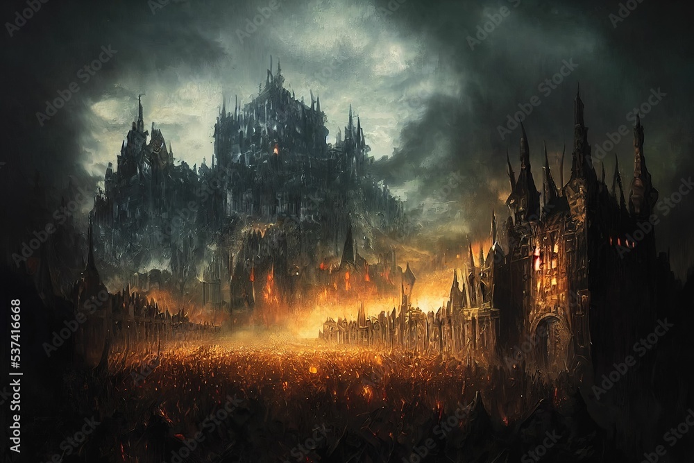 Fantasy battle war illustration art digital artwork dark sci-fi epic ...