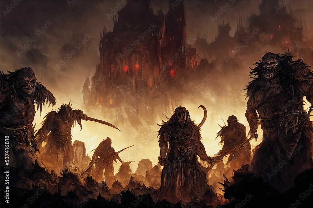 Fantasy battle war illustration art digital artwork dark sci-fi epic ...