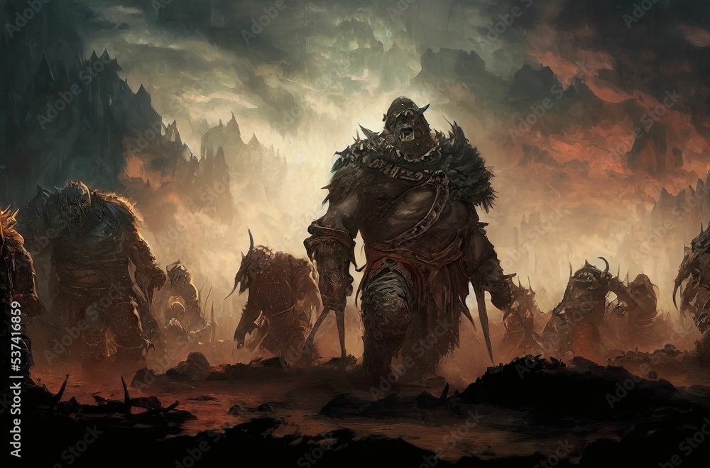 Fantasy battle war illustration art digital artwork dark sci-fi epic ...