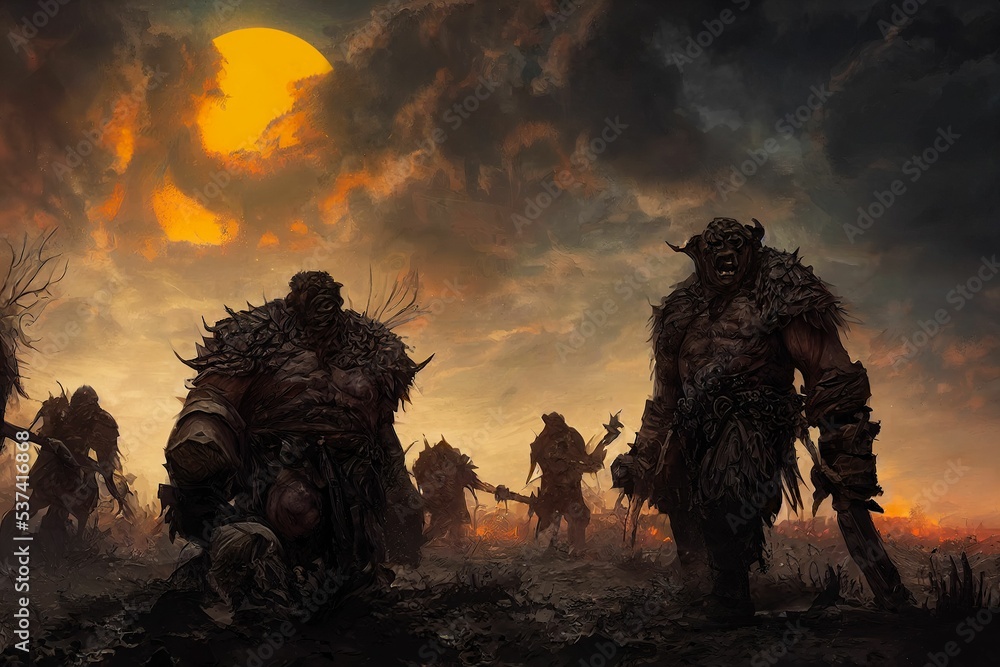 Fantasy battle war illustration art digital artwork dark sci-fi epic ...