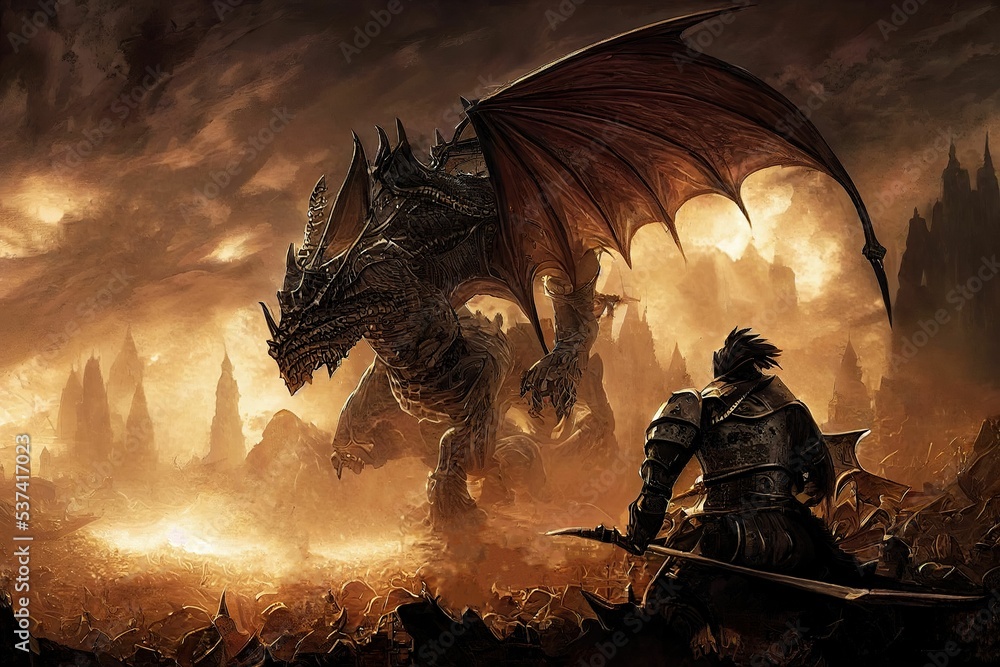 Fantasy battle war illustration art digital artwork dark sci-fi epic ...
