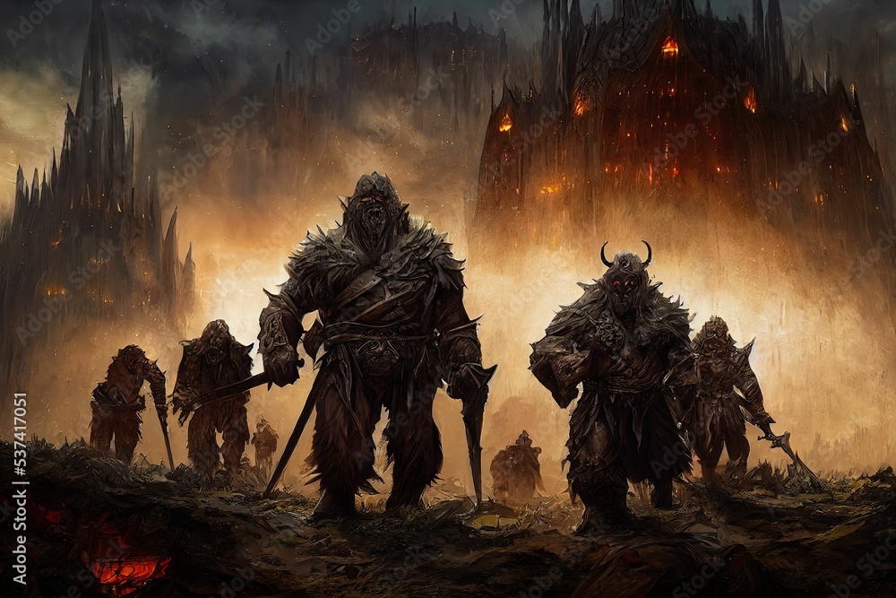 Fantasy battle war illustration art digital artwork dark sci-fi epic ...