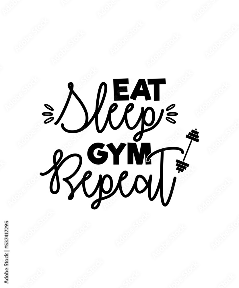 Vetor de Gym SVG Bundle, Workout SVG Bundle, Fitness SVG, Gym Quote Svg ...