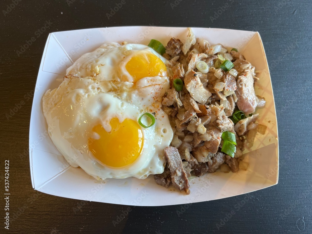 Sisig Silog (Traditional Filipino Breakfast) Stock Photo | Adobe Stock
