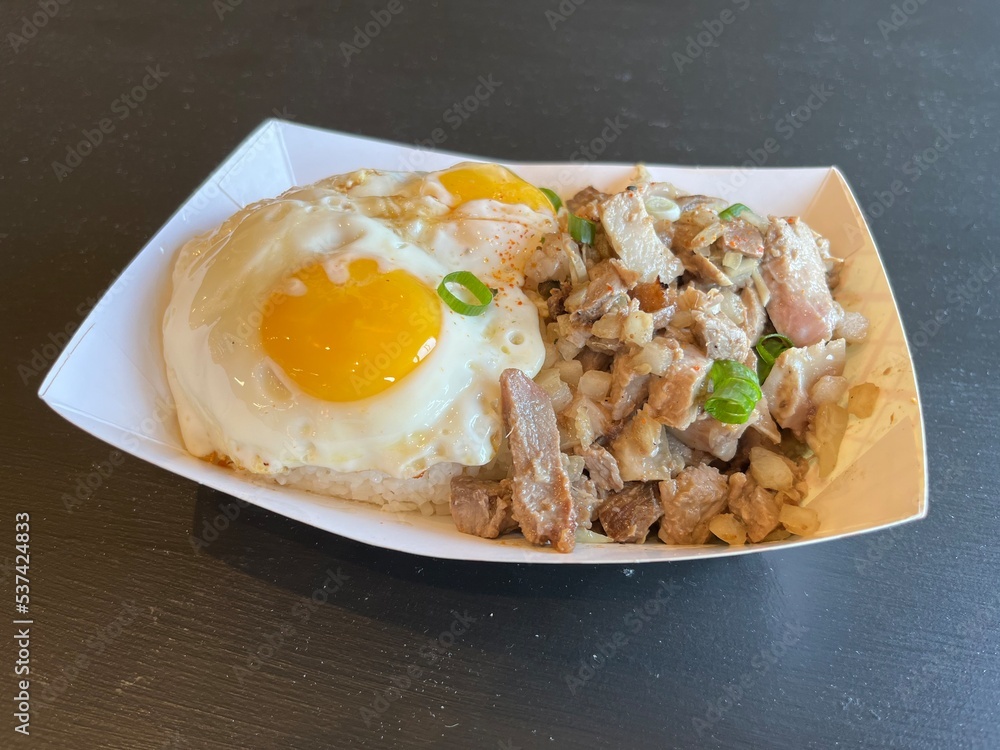 Sisig Silog (Traditional Filipino Breakfast) Stock Photo | Adobe Stock