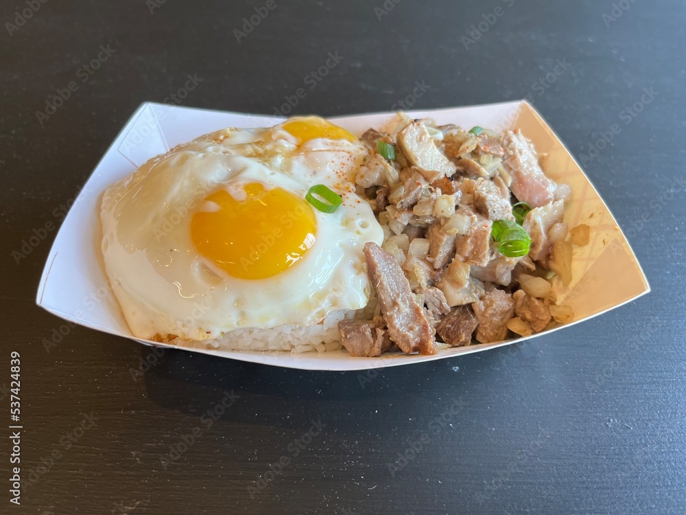 Sisig Silog (Traditional Filipino Breakfast) Stock Photo | Adobe Stock