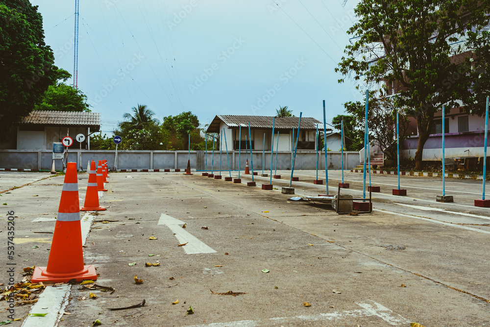 Driving test and training area with simulate test for driving license ... Driving test and training area with simulate test for driving license ...