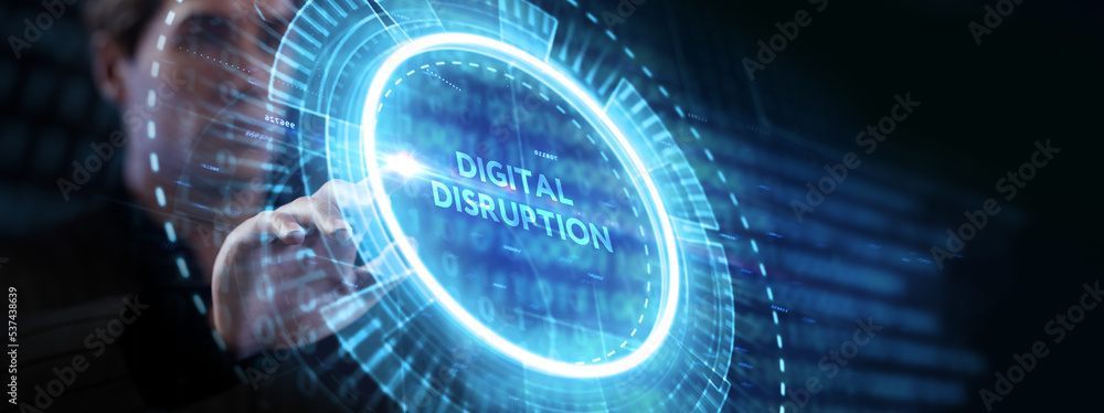 Digital disruption transformation digitalization innovation technology ...