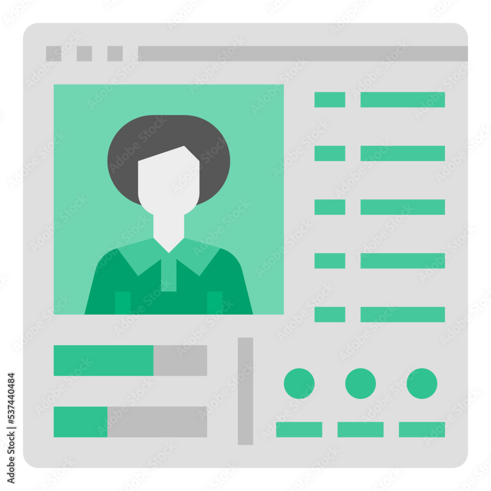 persona user icon Stock Vector | Adobe Stock