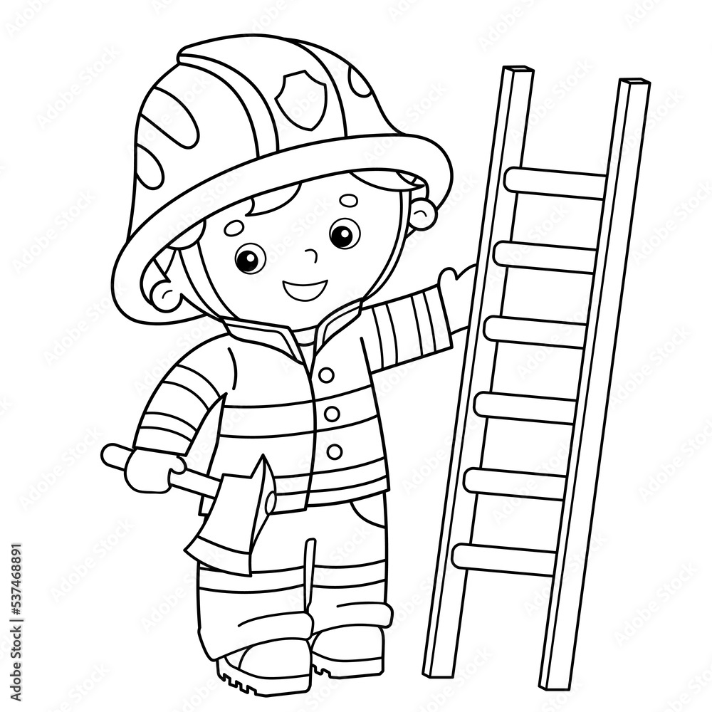 Ladder Coloring Page