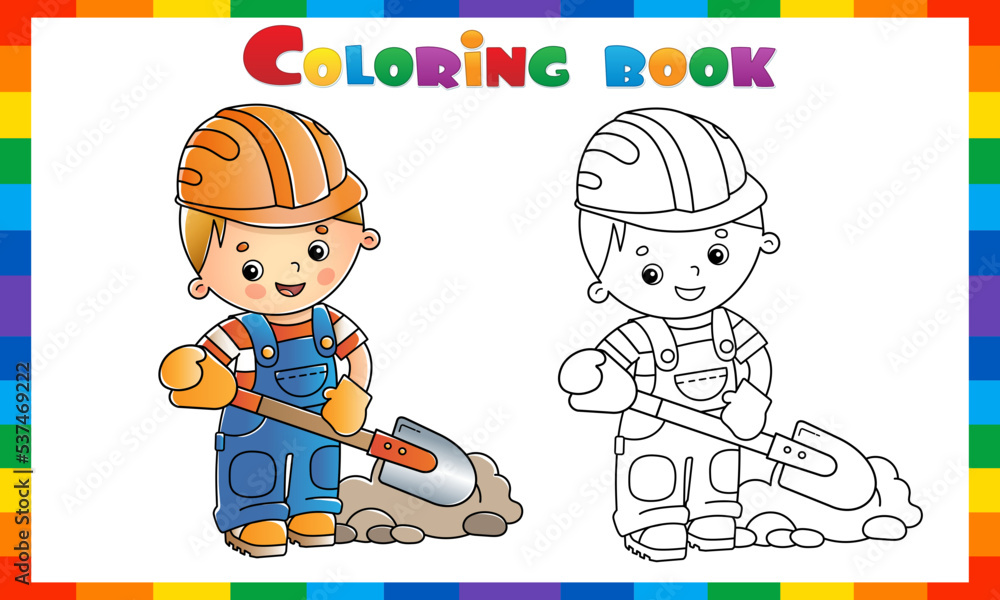 Construction Hat Coloring Pages