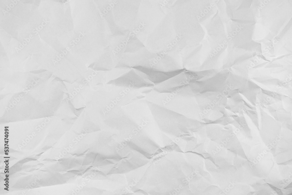 White crumpled paper texture background, clean white wrinkled paper ...