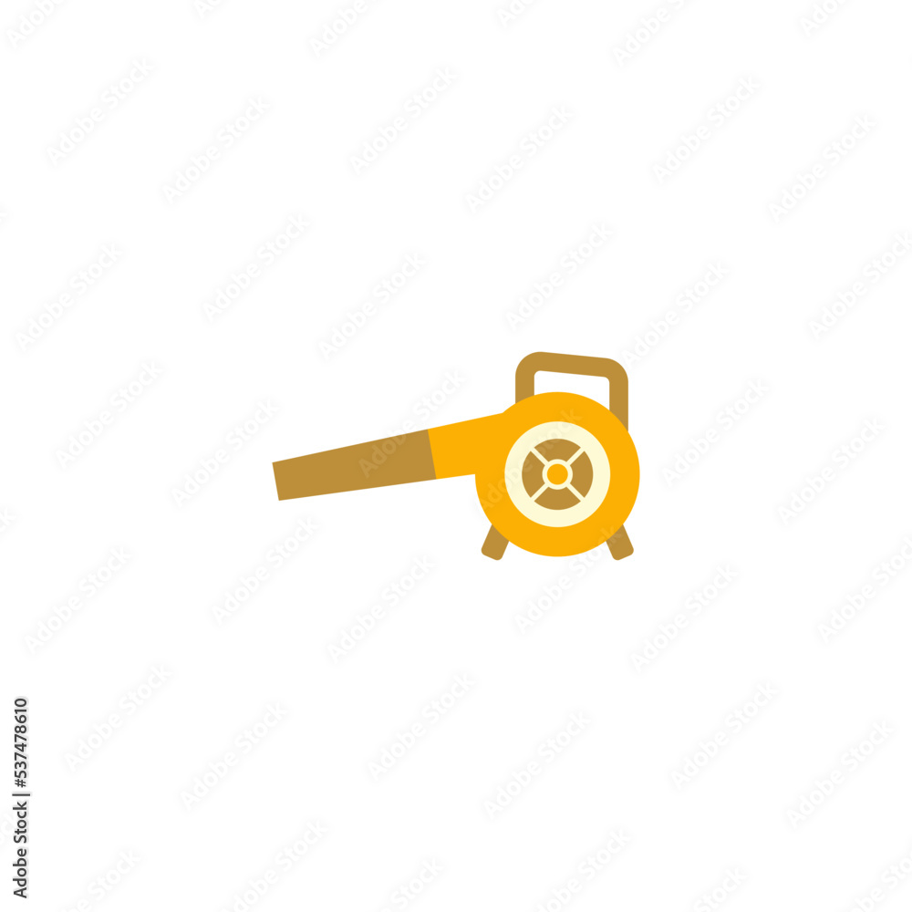 Dust Blower icon in color, isolated on white background Stock Vector ...