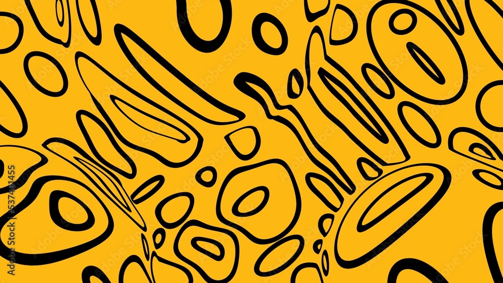 Yellow topographic backgrounds and textures with abstract art creations ...