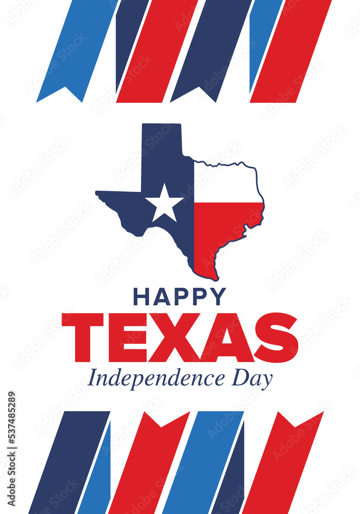 Texas Independence Day. Freedom holiday in Unites States, celebrated ...